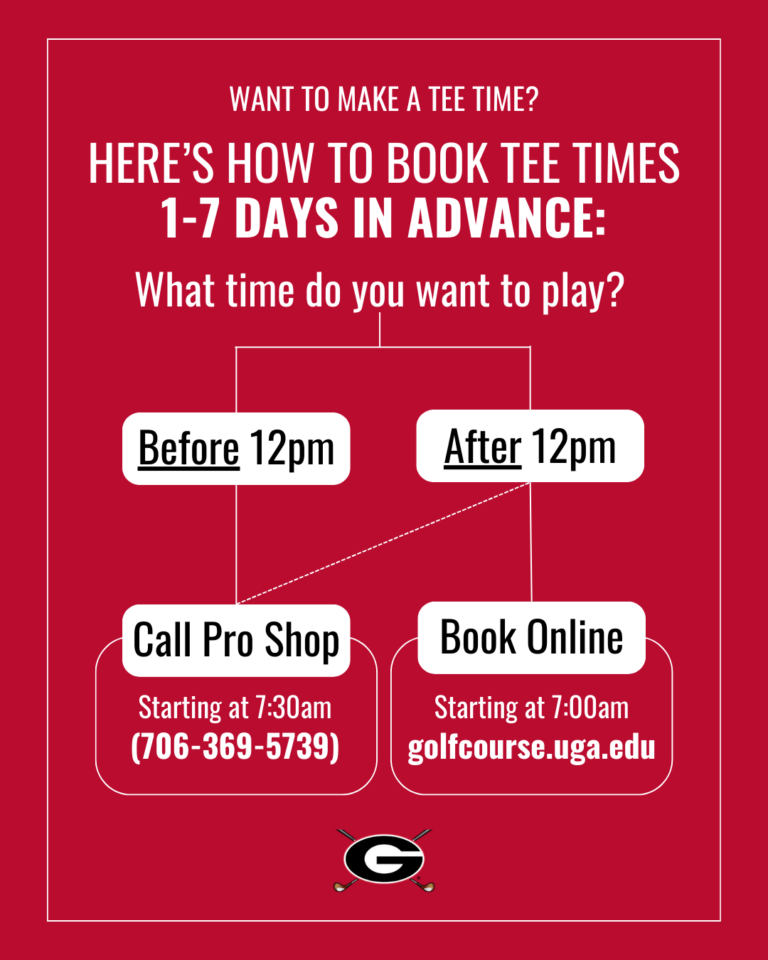 Book a Tee Time - UGA Golf Course